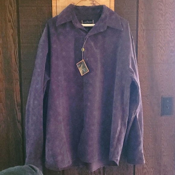 Stacy Adams | Shirts | Tall Stacy Adams Mens Purple Corduroy Shirt ...